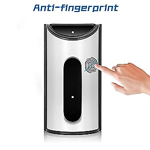 malmo Bags holder-Stainless Steel Wall Mount Grocery Bag Dispenser, Bags Storage for Plastic bag,Anti-Fingerprints, Silver…