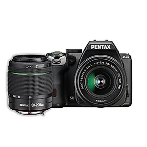 Pentax K-S2 20MP DSLR Two Lens Kit w/ 18-50mm WR & 50-200mm WR (Black)