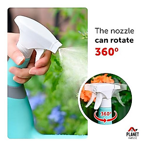 Watering Can for Indoor and Outdoor Plants Garden Flowers - Multipurpose Spray Bottle - Detachable Spray - Modern Resistant Plastic 1/2 Gallon