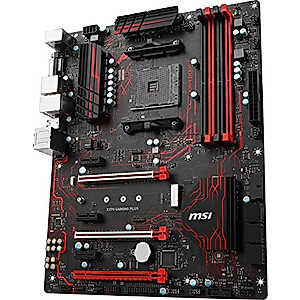 MSI Gaming AMD Ryzen X370 DDR4 VR Ready HDMI USB 3 SLI CFX ATX Motherboard (X370 GAMING PLUS)