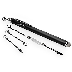 BoxWave Stylus Pen Compatible with Acer ConceptD 7 Ezel CC715-71-7163 (15.6 in) - EverTouch Capacitive Stylus, Fiber Tip Capacitive Stylus Pen - Jet Black