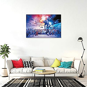 POSTER STOP ONLINE The Star Wars Galaxy - Episode I-VI - Movie Poster/Print (All Characters, Spaceships & Vehicles) (Size 36" x 24")