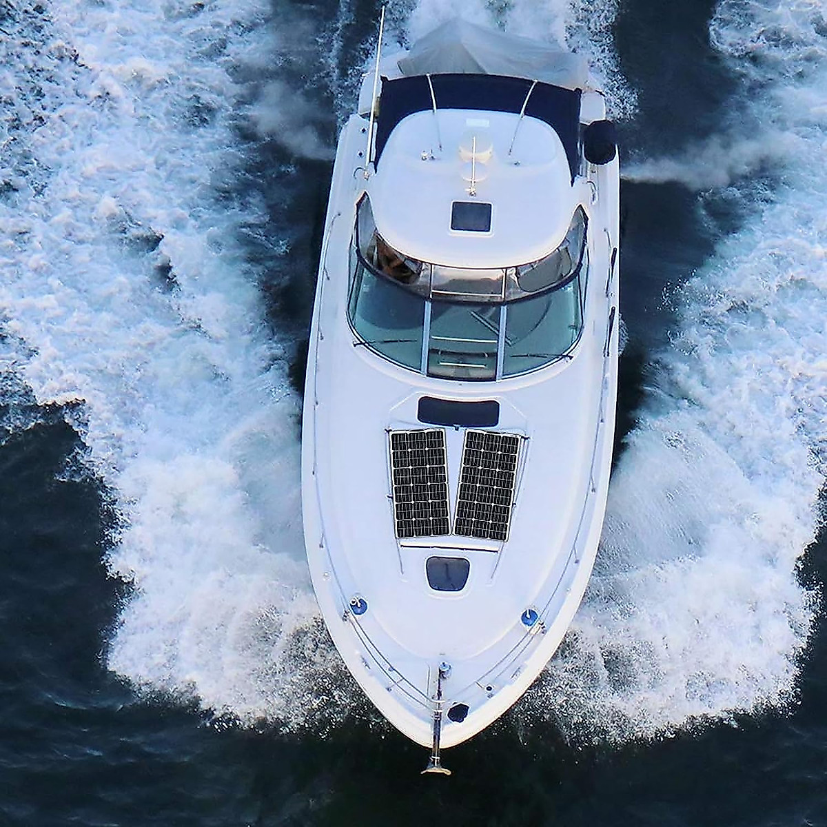 CAJUCA 300W Flexible Solar Panel Mono Module Kit 40A Solar Controller Battery Power Charging, for Boat, Car, Caravan