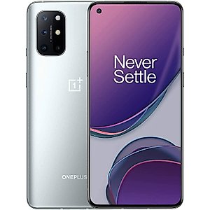 OnePlus 8T+ 5G 12GB(RAM)+256GB 120Hz Display (for T-Mobile) KB2007 Single SIM Smartphone - Lunar Silver (Renewed)
