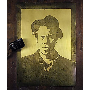 Tom Waits Wall Art. Portrait, Music Lover Gift, Metal Artwork. A Groundbreaking New Way to Display Your Preferred Art on Brass or Copper. Bar, Restaurant Decor, Poster, Man Cave