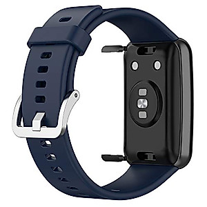 MOTONG for Huawei Watch Fit Replacement Band - Silicone Replacement Wrist Band Strap for Huawei Watch Fit with Tools (Blue)