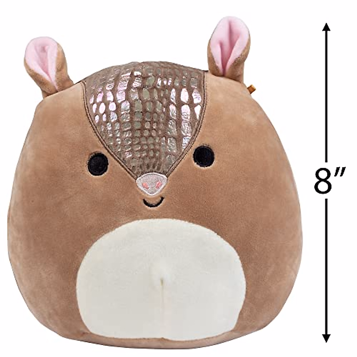 Squishmallows 8" Thompson The Armadillo - Official Kellytoy Plush - Cute and Soft Armadillo Stuffed Animal Toy - Great Gift for Kids