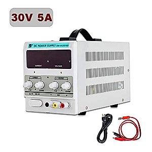 SUNCOO Variable DC Power Supply, Adjustable Switching Regulated Bench Power Supply 30V 5A with Digits Display high-Precision Outputs for Lab/Electronic Repair/DIY/Aging Test, 110v
