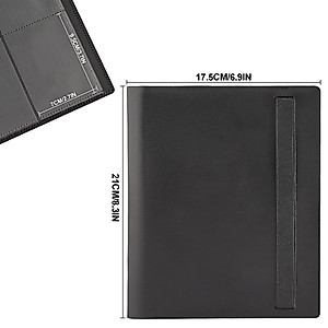 4 Pockets Card Binder, Trading Card Album Folder Double-Sided 160 Side Waterproof Loading Card Collectors Album for Trading Cards/Sports Card/Game Cards OS1120BK