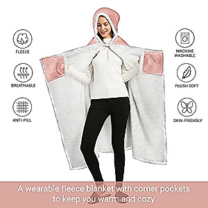 Mother 's Day Gifts for Mom from Daughter Son - Spring Summer Hooded Blanket - Mother 's Day Gifts for Wife from Husband, Birthday Gifts for Mom, Wife Birthday Gift - Mama Bear Wearable Blanket Hoodie