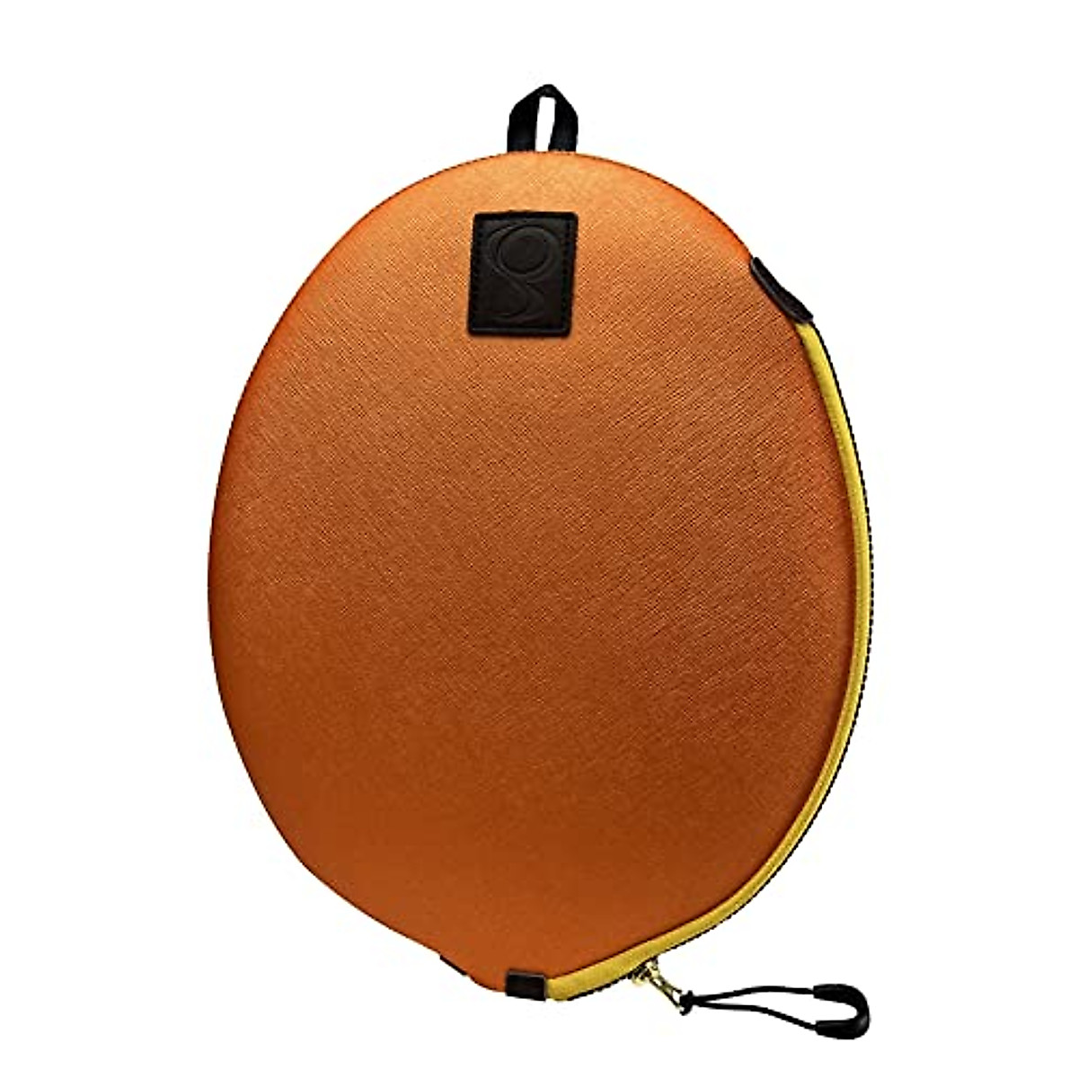 OneJoy Badminton Paddle Cover, Badminton Racquet Sleeves, Badminton Racket Bag with Zipper, for Single Badminton Racket, AJ20-335 Orange Color 26cm x 22cm