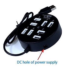 COTUFLY 8 Port Portable USB 2.0 Hub for Ultra Book, MacBook Air, Windows 8 Tablet PC, USB Devices, Phone, Hard Driver, USB Flash Driver, Laptop,Keyboard,Mouse,Printer, scanners, and More