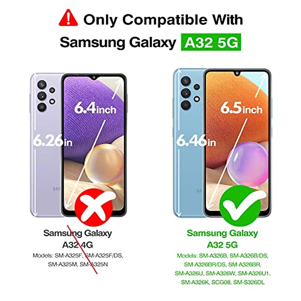 Rayboen for Samsung Galaxy A32 5G Case Diamond Clear Designed [Anti-Yellowing] Shockproof Phone Case, Hard Back & Soft TPU Bumper Hybrid Transparent Cover for Galaxy A32 5G Phone Case 6.5 inch