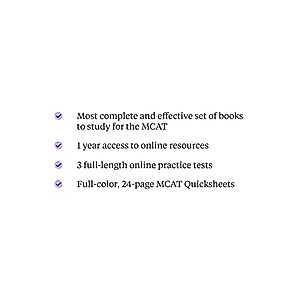 MCAT Complete 7-Book Subject Review 2023-2024, Set Includes Books, Online Prep, 3 Practice Tests (Kaplan Test Prep)