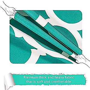 idee-home Patio Cushion Covers Replacement, Outdoor Cushion Covers Slipcovers for Patio Furniture, Couch Seat Cushions Cover with Zipper, Sunbrella Waterproof Slip Covers Outside (Set of 6, 22x24 in)