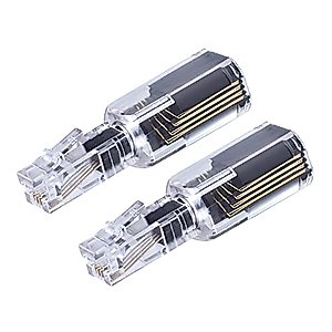 YOLISTIC (Value Pack of 2) 360° Phone Cord Detangler Landline Telephone Extended Rotating Black