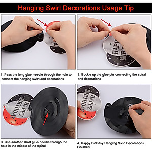 16th Birthday Decorations for Boys Girls,Red and Black 16th Birthday Balloons Banner Number 16 Balloon Hanging Swirls Tablecloth Foil Fringe Curtains For Sweet 16th Birthday Decorations Party Supplies