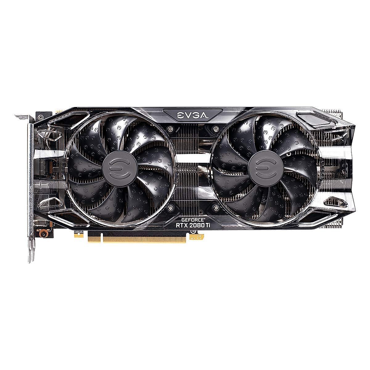 EVGA GeForce RTX 2080 Ti Black Edition Gaming, 11GB GDDR6, Dual HDB Fans & RGB LED Graphics Card 11G-P4-2281-KR (Renewed)