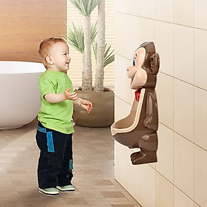 Potty Training Urinals for Boys, Cute Monkey Potty with Funny Aiming Target Windmill for Kids Toddlers Children Boys