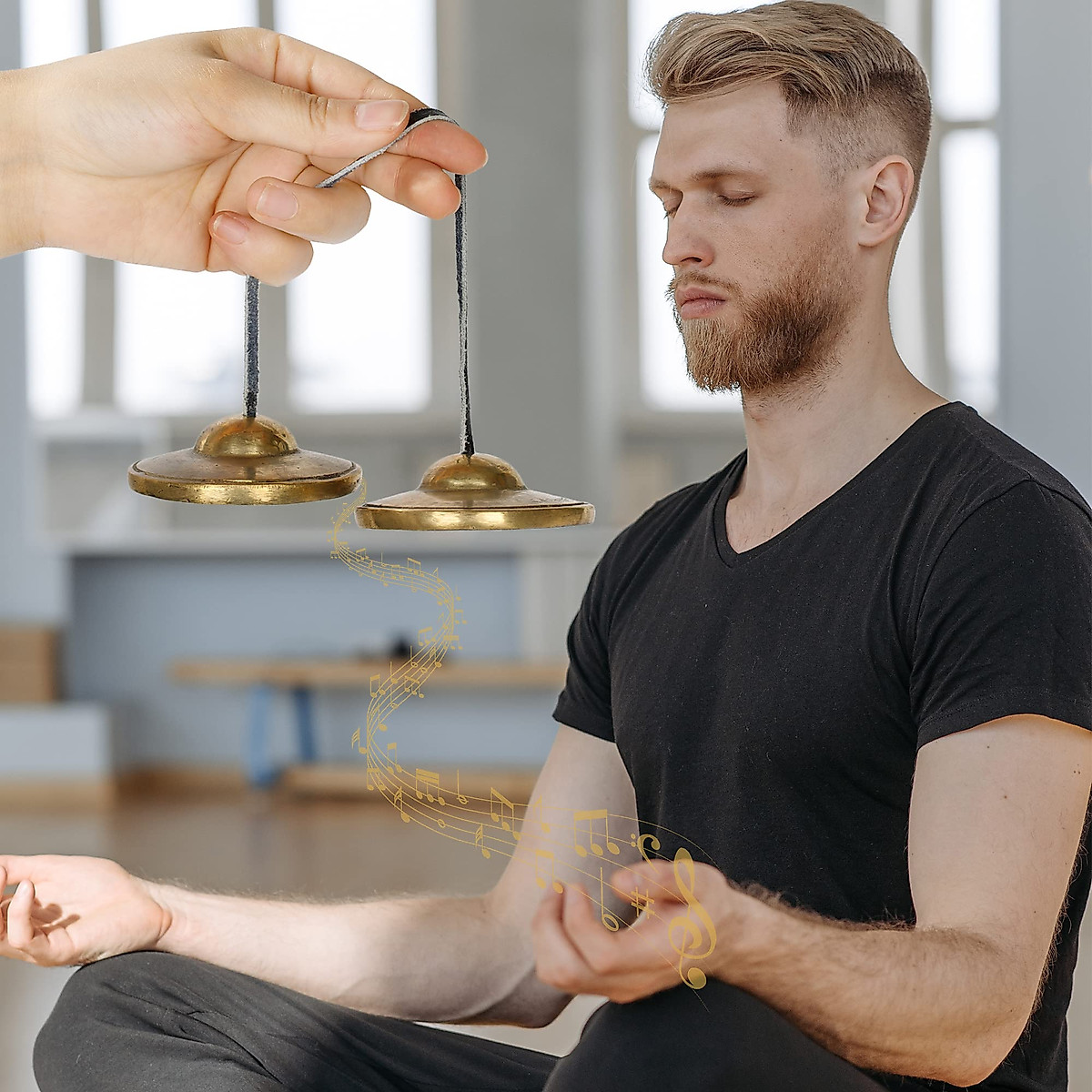 ZenBless Tibetan Tingsha Cymbals, with Storage Box and Fabric Case, Meditation Brass Chime Bells, Low and Mellow Voice for Spiritual Healing Mindfulness, Yoga Buddhist, Relaxation Musical Instruments