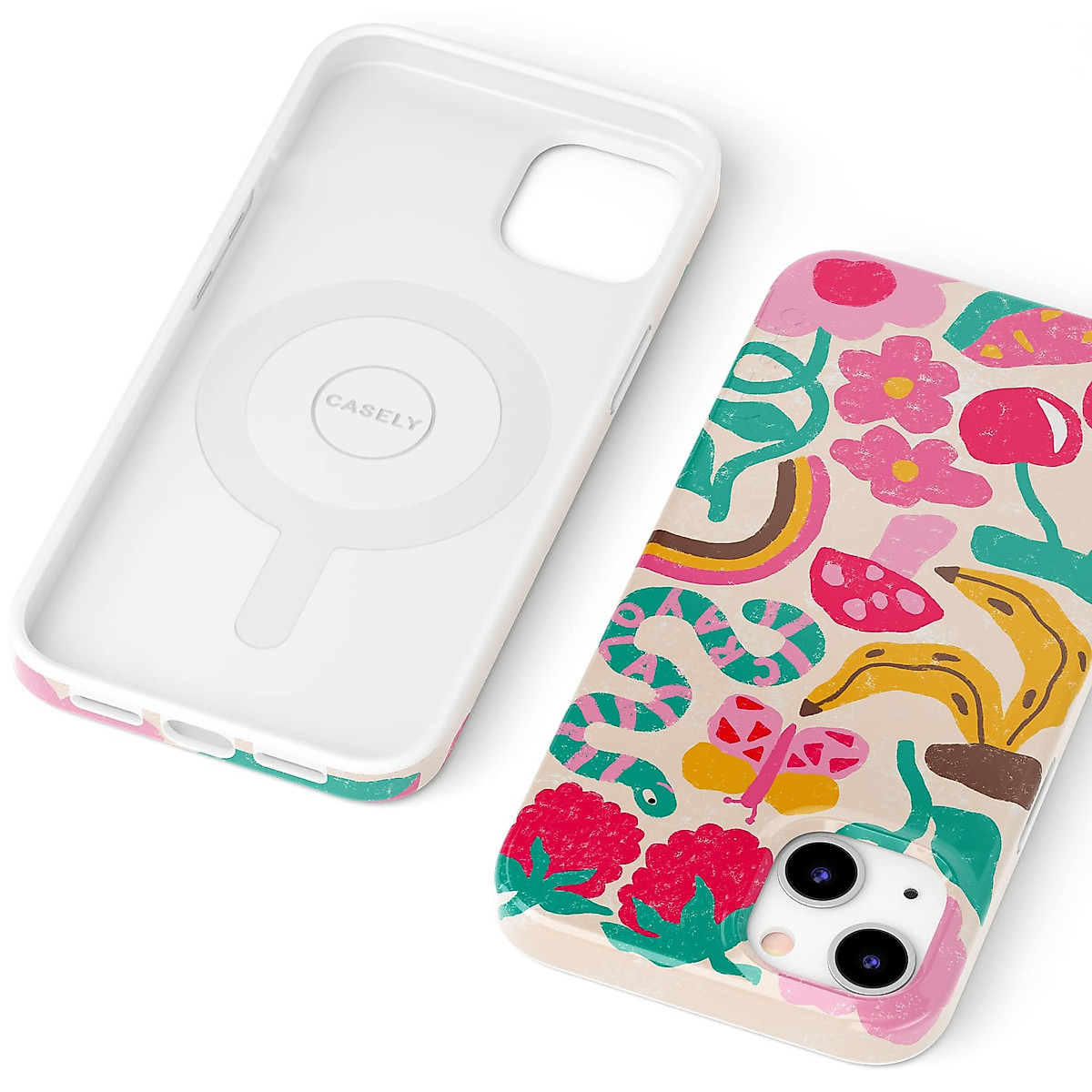 Casely iPhone 13 Case | Compatible with MagSafe | Doodle Bug | Crayola Crayon Case
