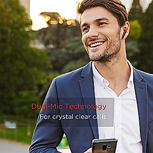 Motorola VerveBuds 800 True Wireless in-Ear Headphones - IPX4 Cordless Earbuds with Dual Noise-Cancelling Mic, Charging Case - Bluetooth 5.0 Headset Earpiece - 6H Playtime, Voice Assistant Compatible