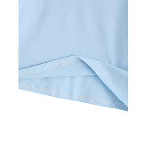 SweatyRocks Women's Graphic Print Crop Top Summer Short Sleeve Casual T Shirts Blue S