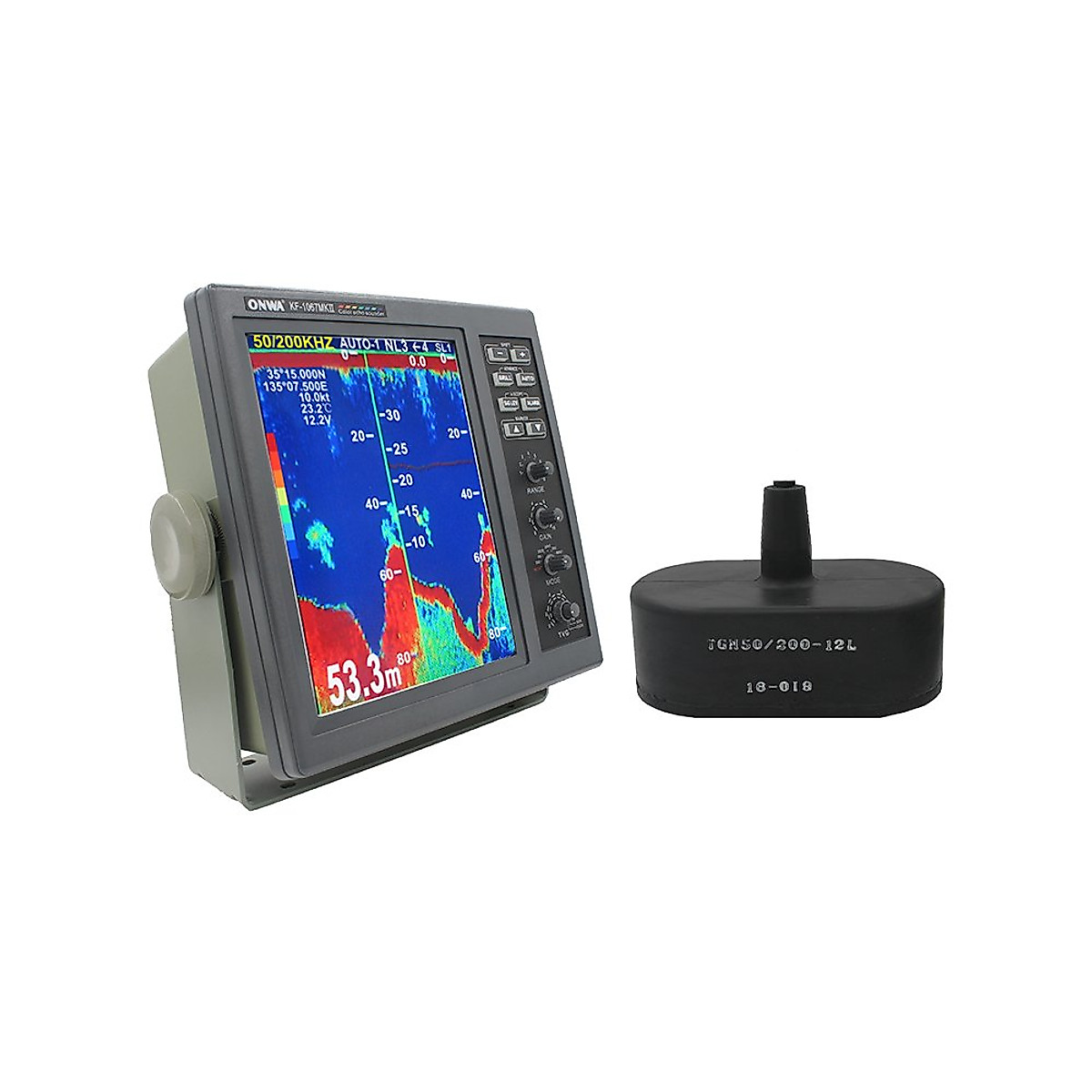 ONWA KF-1067MK2/1KW/50: 10.4" Color Fish Finder 1kW (50 KHz only)