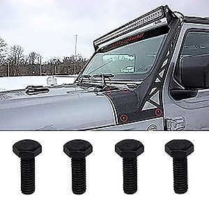 Yinpecly M8x35mm Hex Head Screw Bolts Fastener Grade 8.8 Carbon Steel Black 15pcs