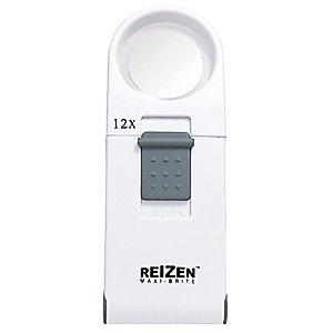 Reizen Maxi-Brite LED Handheld Magnifier - 12X