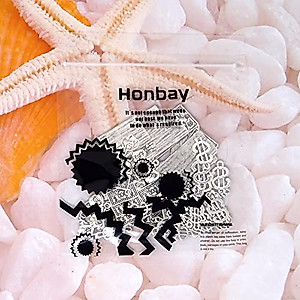 Honbay 60PCS Alloy Dollar Sign Charms Pendant Money Bag 100 Dollars Bill Pendants for Earrings Bracelet Necklace Jewelry Making (6 Style)