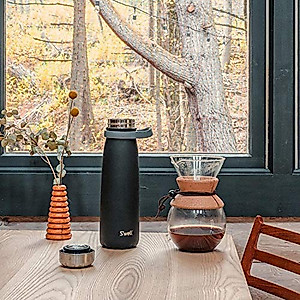 S'well Stainless Steel Traveler - 40 Fl Oz - Onyx - Triple-Layered Vacuum-Insulated Containers Keeps Drinks Cold for 60 Hours and Hot for 20 - with No Condensation - BPA-Free Water Bottle