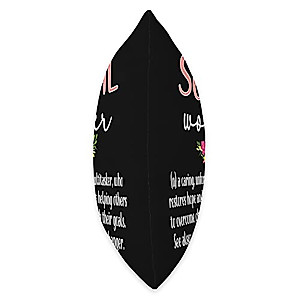 Social Worker Appreciation Ideas Definition | Social Workers Month Throw Pillow, 18x18, Multicolor