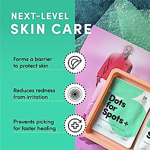 Dots for Spots Pimple Patches for Face - Pack of 24 Hydrocolloid Acne Patch - Invisible Zit Stickers Treatment for Face and Body - Mighty, Fast-Acting, Vegan & Cruelty Free Korean Skin Care