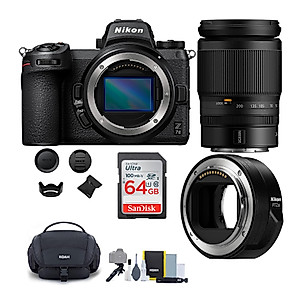 Nikon Z 7II Mirrorless Digital Camera with 24-200mm Lens and FTZ II Mount Adapter Bundle (5 Items)