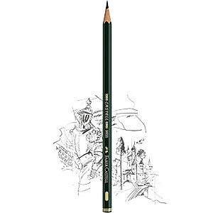 Faber-Castell Pencils, Castell 9000 Art graphite pencils, HB No.2 Pencil for drawing, writing, sketch, shading, artist, school supplies pencils - 12 pack (HB)