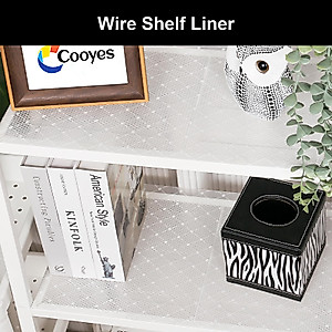 Cooyes Shelf Liner and Drawer Liner,EVA Non-Adhesive Non-Slip Washable Cabinet Liner Refrigerator Liners,for Cupboard,Kitchen,Bathroom,Table Place Mats,Desks Liner