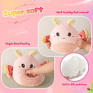 CozyWorld 12 Inch LED Cuddly Pink Butterfly Plush Pillow,Super Soft Butterfly Stuffed Animals Plush Toys,Light up Stuffed Plushies Insect Plush Doll Animal Toy for Kids Girls Women Lovers