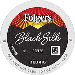 Folgers Black Silk Dark Roast Coffee, 96 Keurig K-Cup Pods