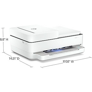 HP Envy 6455e Wireless Color All-in-One Printer with 6 Months Free Ink (223R1A) (Renewed Premium), white