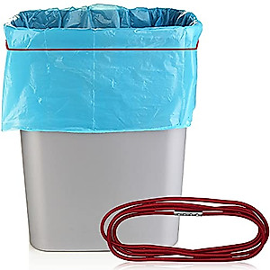 6 Pieces Trash Can Bands for 94-96 Gallon Garbage Cans, Cans Perimeter from 102 Inches to 150 Inches, Garbage Can from 60 Gallon to 98 Gallon, 6 Colors