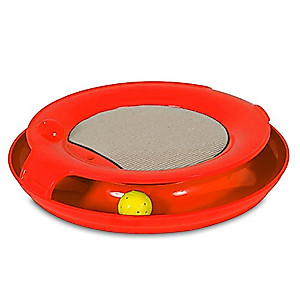 Petmate Jackson Galaxy Spiral Ball, Orange