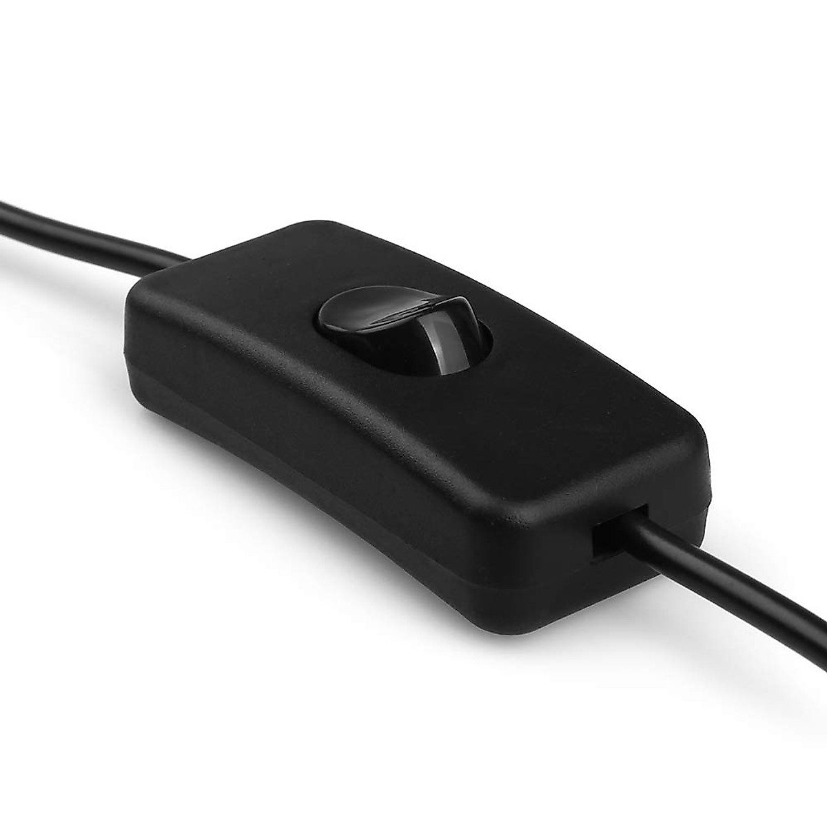 JEEUE 12V Power DC Male to Female Cable with On/Off Switch, 5.5mm x 2.1mm DC Cable Extension Inline Rocker Switch for Driving Recorder DC Desk Lamp DC Fan DC Strips -1FT