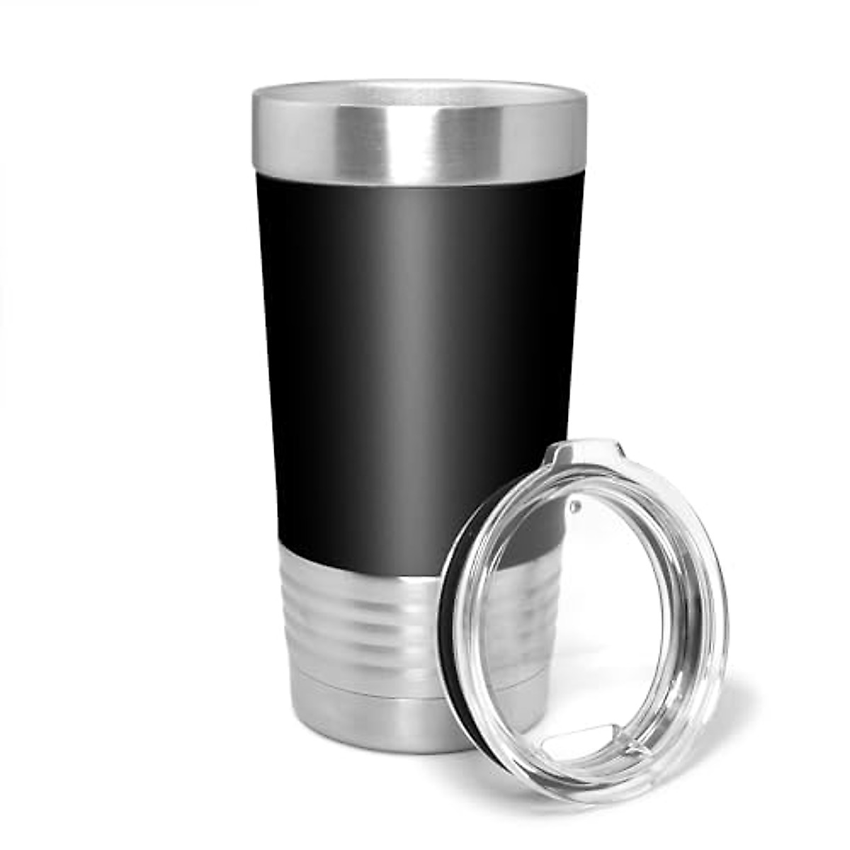 iPick Image for Ford Ranger 20 oz Dual-Wall Insulated Stainless Steel with Black Silicone Sleeve Travel Tumbler