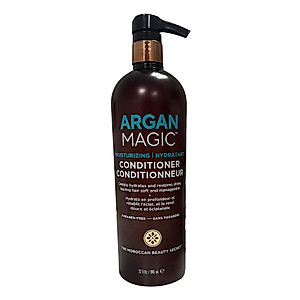 Argan Magic Moisturizing Conditioner - Detangle, Hydrate, and Repair Dry and Chemically-Damaged Hair Types | Nutrient-Rich | Made in the USA, Paraben Free, Cruelty Free (32 oz)