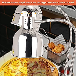 YMJOINMX Food Warmer Lamp Heat Lamp with Bulbs for Food Heating Lamp Commercial Food Buffet Warmer Lamp Restaurant Food Service