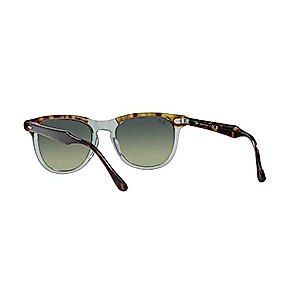 Ray-Ban RB2398 Eagleeye Square Sunglasses, Havana on Transparent Green/Green Vintage, 53 mm