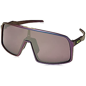 Oakley Men's OO9406 Sutro Rectangular Sunglasses, Green Purple Shift/Prizm Road Black, 37 mm