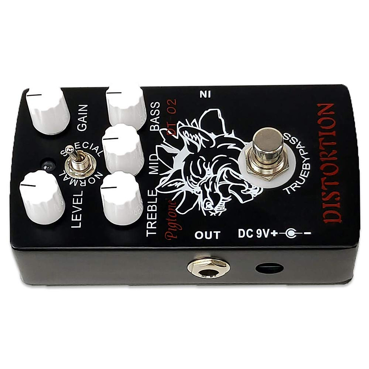 pigtone PP-30 Guitar Effect Pedal Distortion Analog DC 9V True Bypass