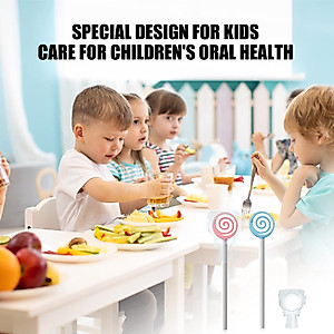 Y-Kelin Kids Tongue Scraper for Ages 2-8, 100% BPA-Free Silicone Cleaner – Cute Lollipop with Easy-to-Grasp Handles and Smiley Covers, Helps Freshen Bad Breath, Pack of 2